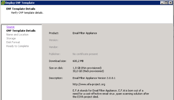 EFA: nice and free spam filter virtual appliance - Virtual To The Core