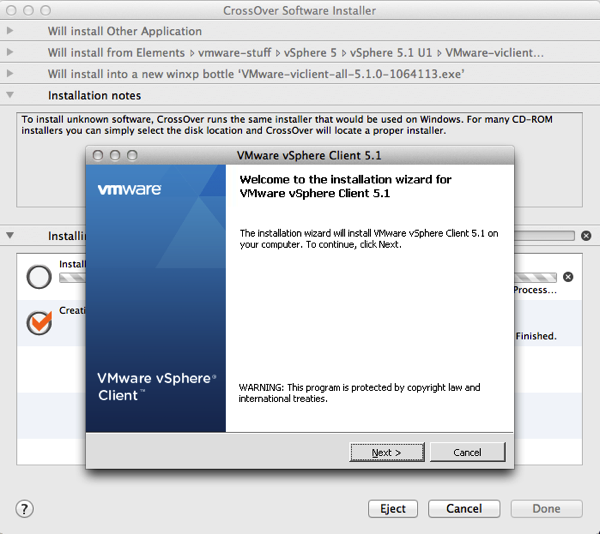 Howto run the vClient on Mac OS X (or Linux) - Virtual To The Core