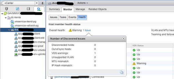 A real use case of vSphere Distributed Switch health check - Virtual To The Core