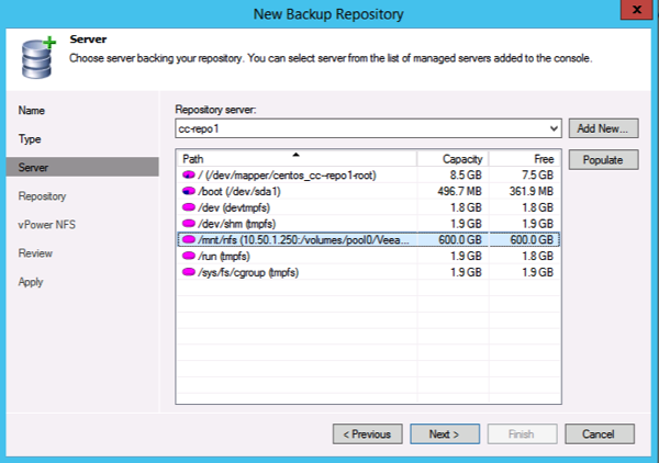 Veeam backup repository on CentOS 7 - Virtual To The Core