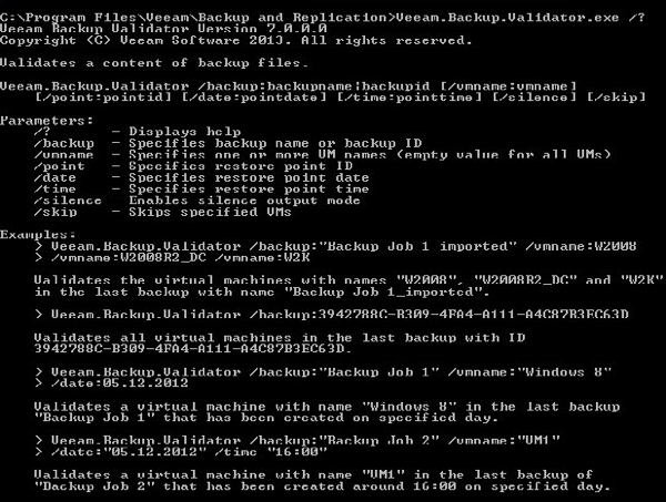 Veeam Backup Validator Check The Consistency Of Your Backup Files