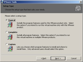 VMware Tools complete install: it's not always the best choice ...