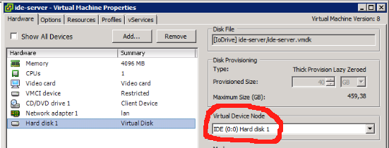 Convert a virtual disk from IDE to SCSI - Virtual To The Core