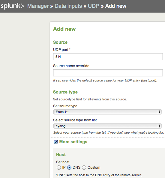 Vmware Admin Splunk Noob 2 Spedire I Log Di Esxi A Splunk Virtual 4245